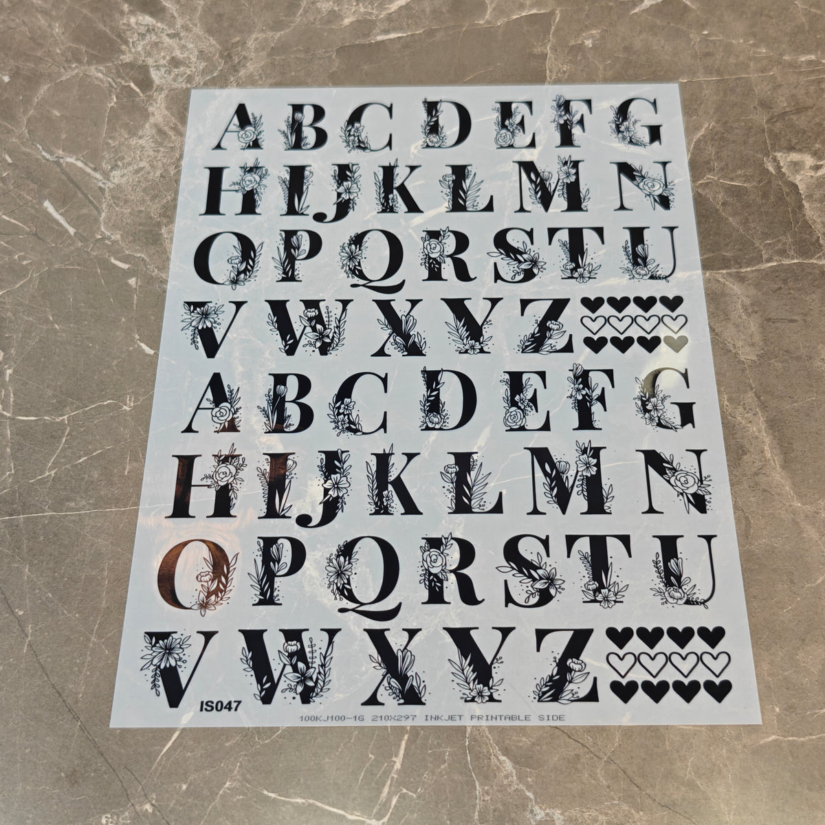 Create Stunning Resin Art With The Alphabet Insert Sheet – THE CRAFT ...